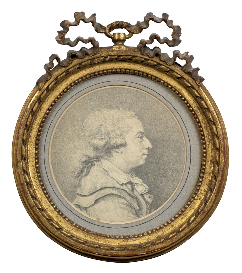 Jacques Antoine Marie Lemoine | Portrait d'homme de profil (1751 ...