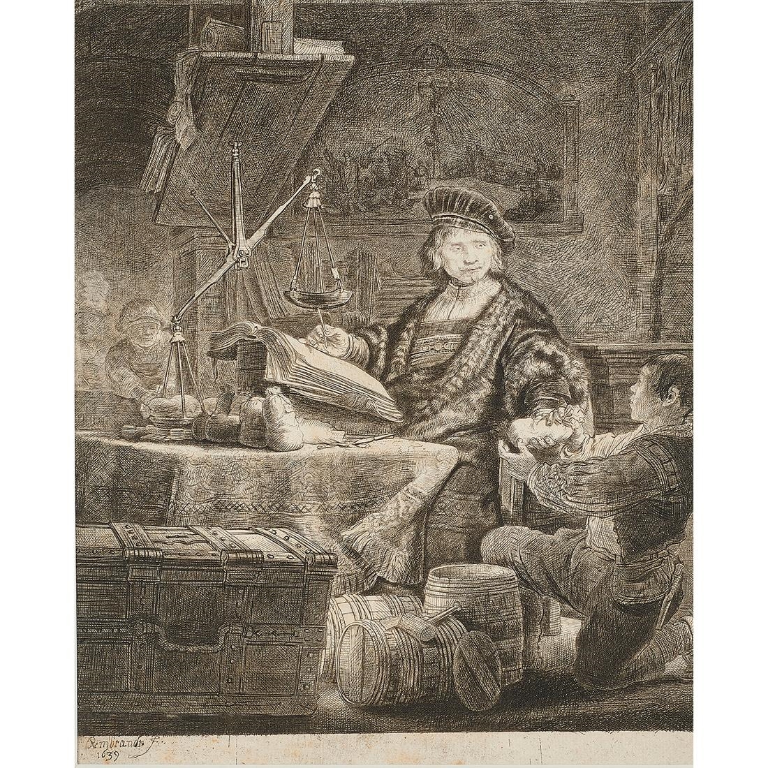 Rembrandt van Rijn | The Gold Weigher (Jan Uytenbogaert), (1639) (1639 ...