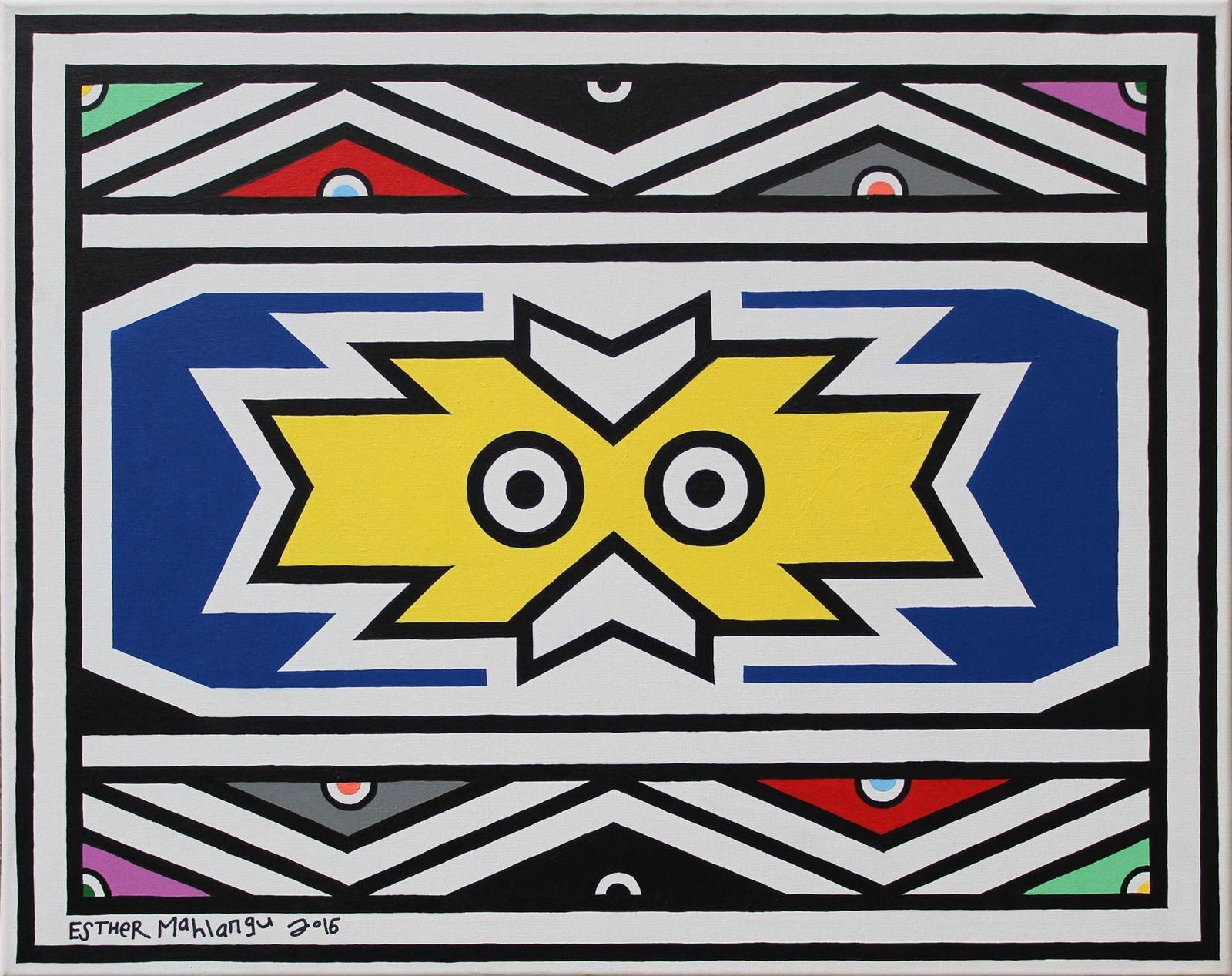 Esther Mahlangu | NDEBELE PATTERNS (2016) | MutualArt