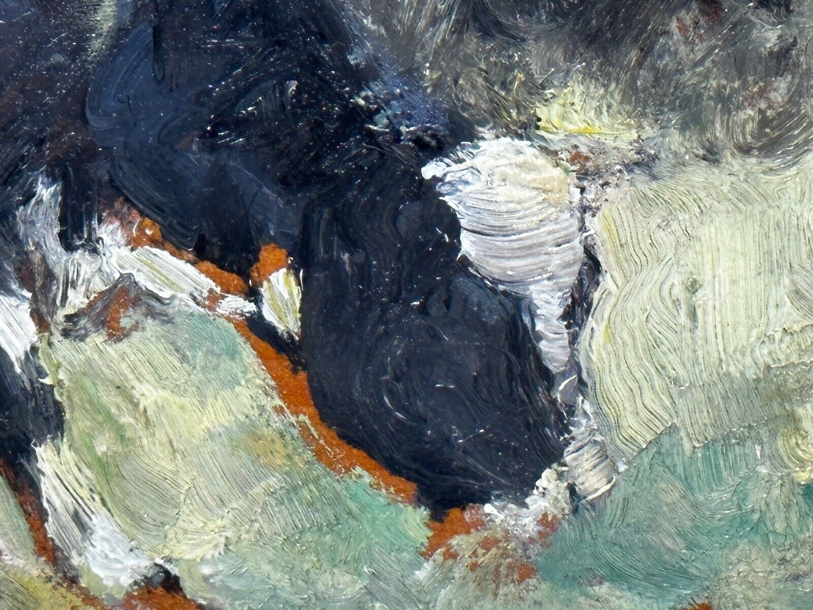 George Smith | FRIESIAN COW OIL PAINTING | MutualArt
