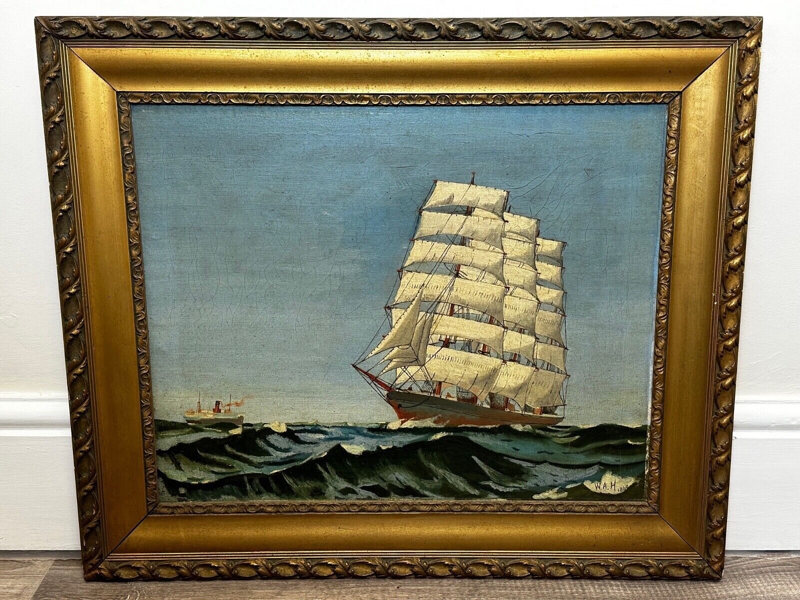 Christopher Guise | CLIPPER STEAM SHIPS OIL PAINTING (Mid 20th Century ...