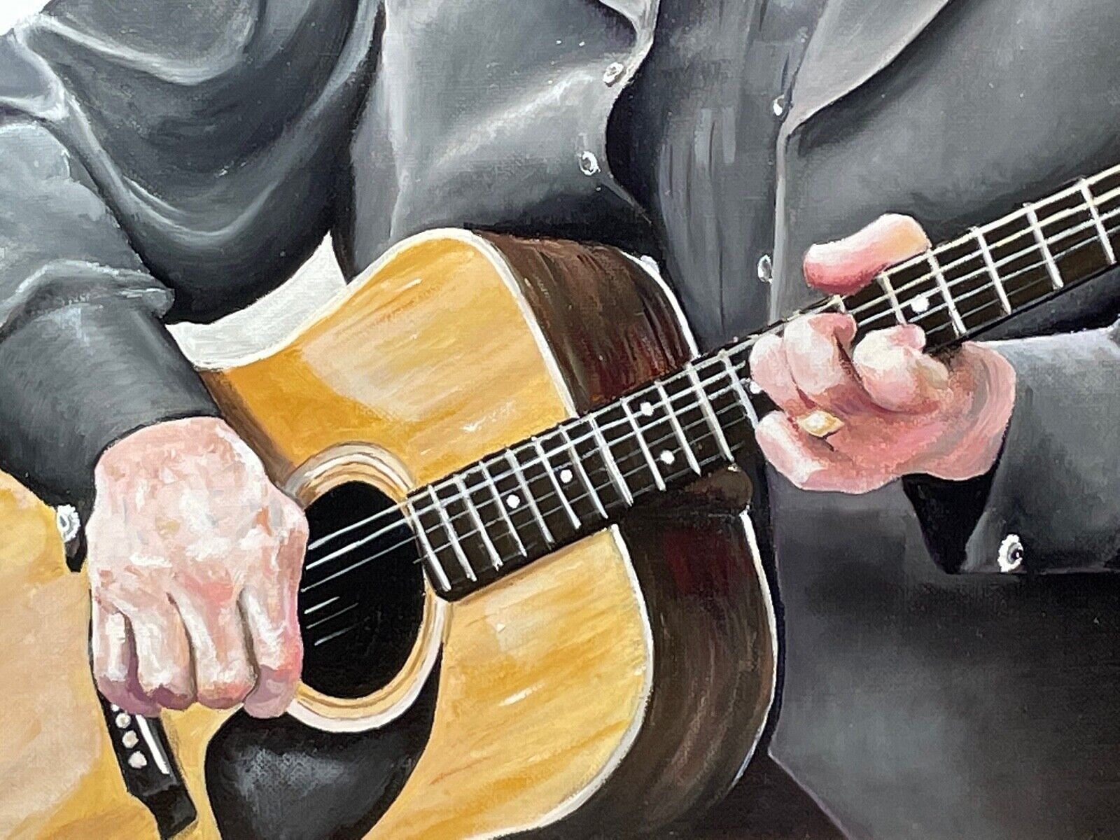 David Walker Barker | FAMOUS MUSICIAN JOHNNY CASH OIL PAINTING (2014 ...