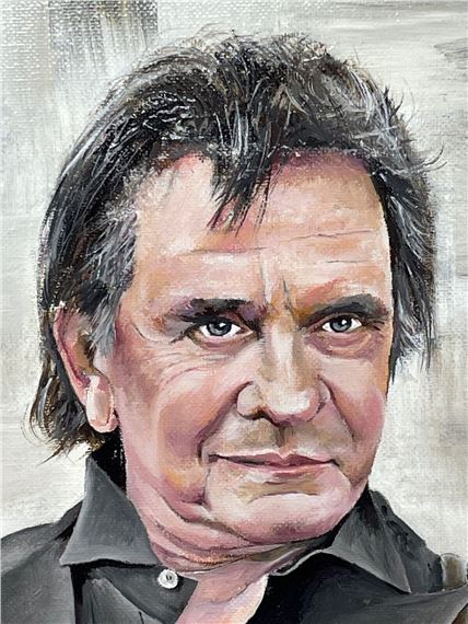 David Walker Barker | FAMOUS MUSICIAN JOHNNY CASH OIL PAINTING (2014 ...