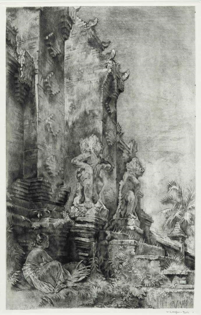 Willem Gerard Hofker | Tempel Batoe Karoe, Oeboed, Bali | MutualArt