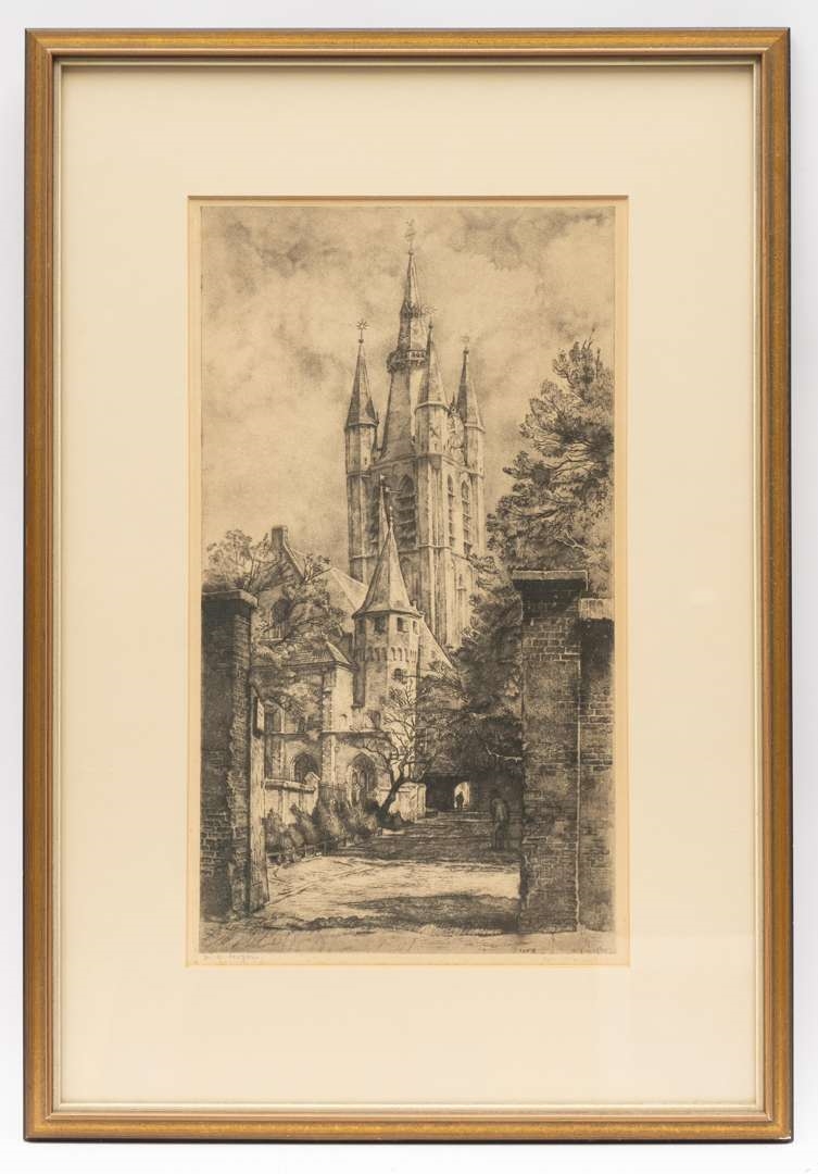 Willem Gerard Hofker | Prinsenhof te Delft (1949) | MutualArt