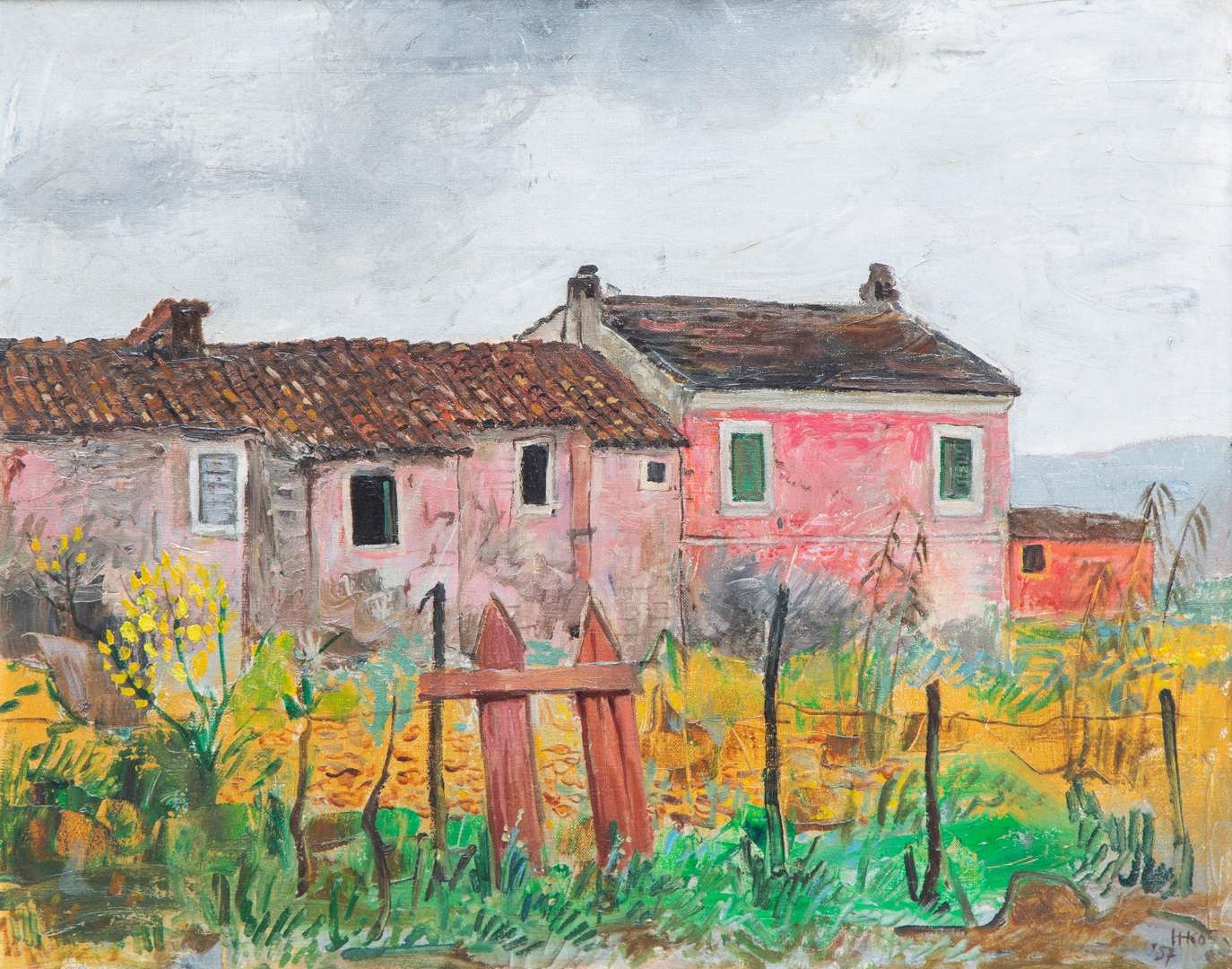 Harm Kamerlingh Onnes | Boerderijen in een Frans landschap (2002 ...