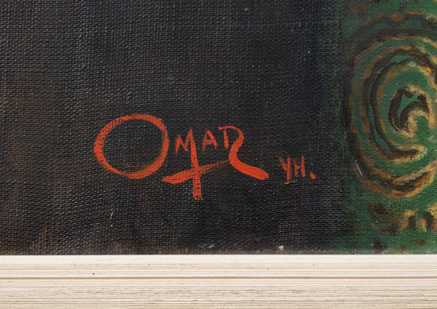 Omar Yahya | Een Indonesische dame in groen jasje en sarong | MutualArt