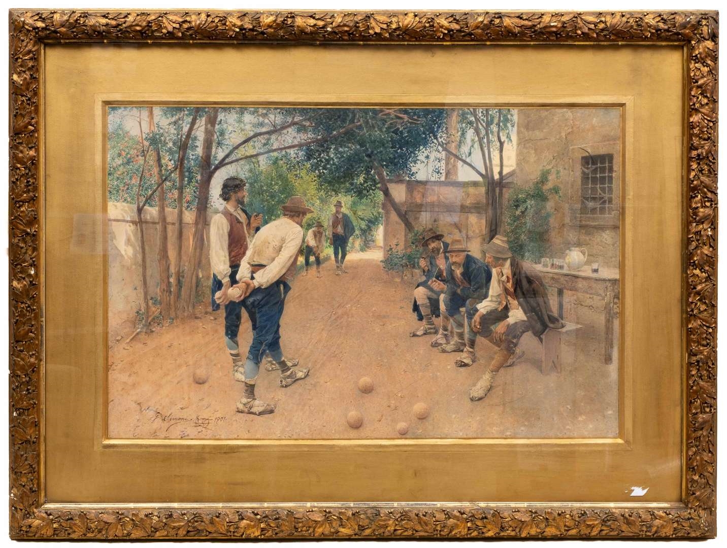 Gustavo Simoni | Jeux de boules (1901) | MutualArt