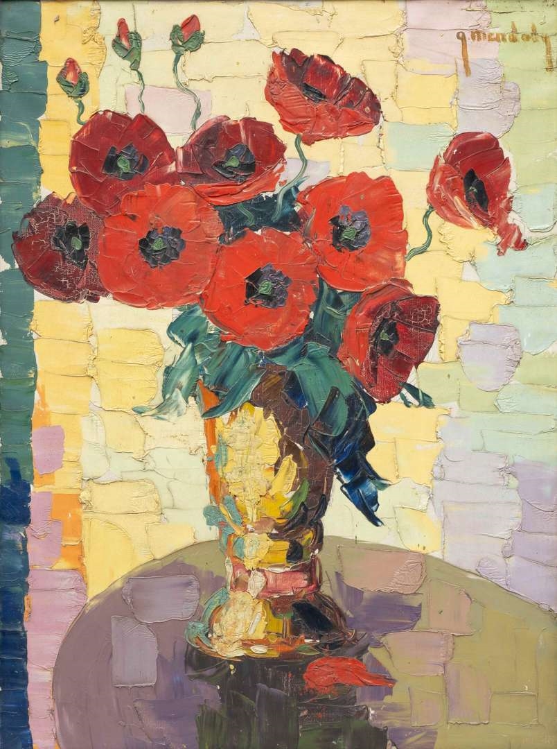 Christo Stefanoff | Boeket van klaprozen | MutualArt
