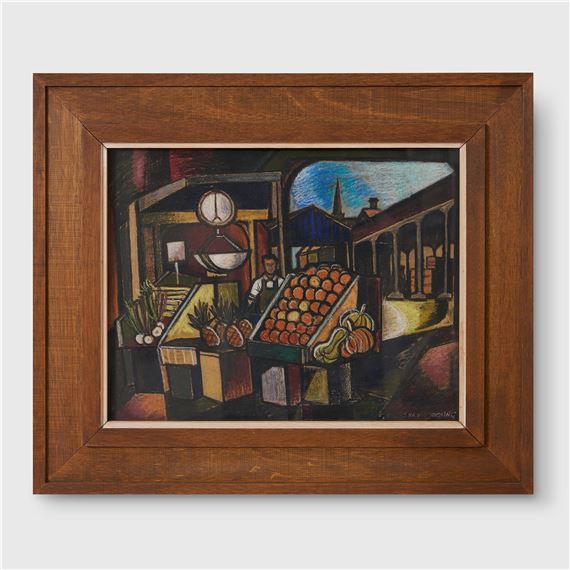 Shay Docking | (Portrait of Gill Docking) (Fruit Stalls at Victoria ...