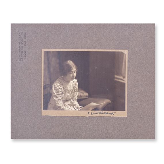 Lena Connell | Portrait photograph signed (E. Sylvia Pankhurst) | MutualArt