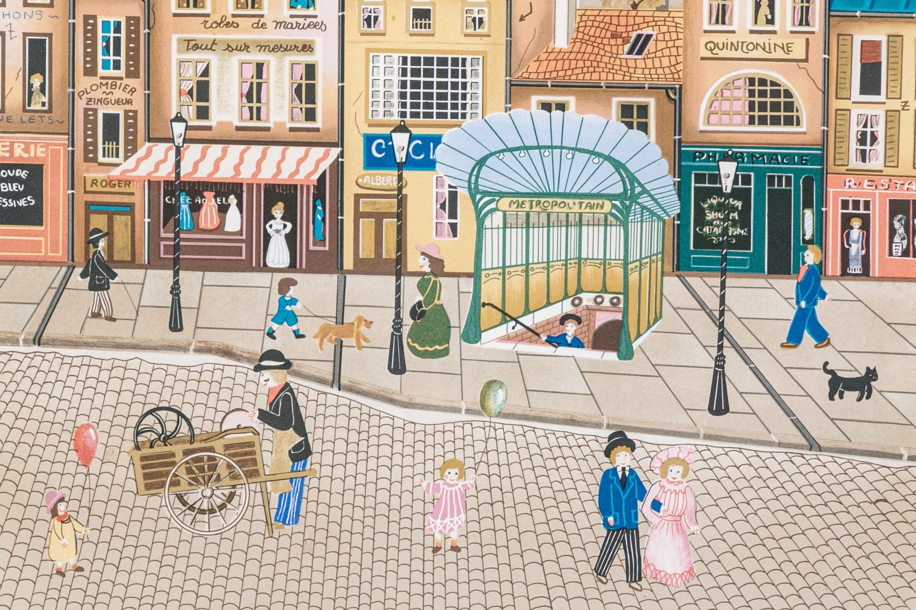 Eugene Valentin | Urban Figural Landscape | MutualArt