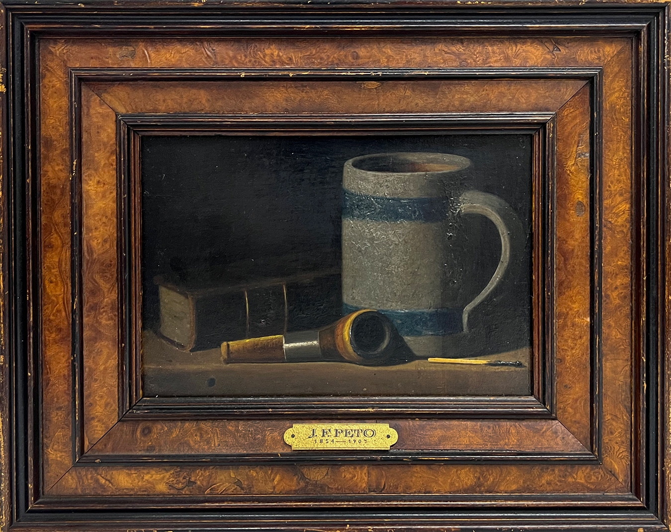 John Frederick Peto | Still life with pipe | MutualArt