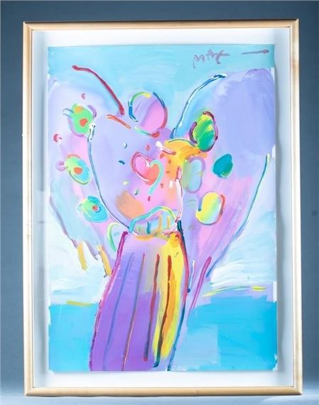 Peter Max | Angel with Heart #1 (1990) | MutualArt