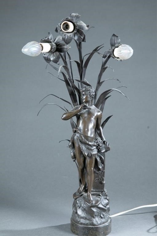 Alois Mayer | Figural Pan lamp | MutualArt