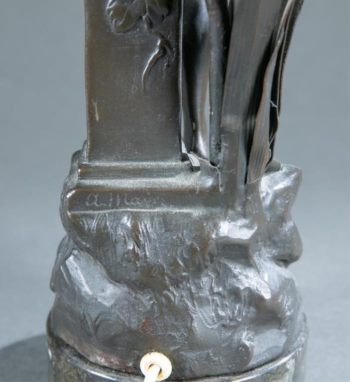 Alois Mayer | Figural Pan lamp | MutualArt