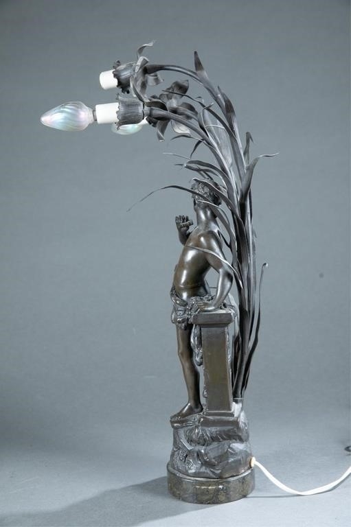 Alois Mayer | Figural Pan lamp | MutualArt