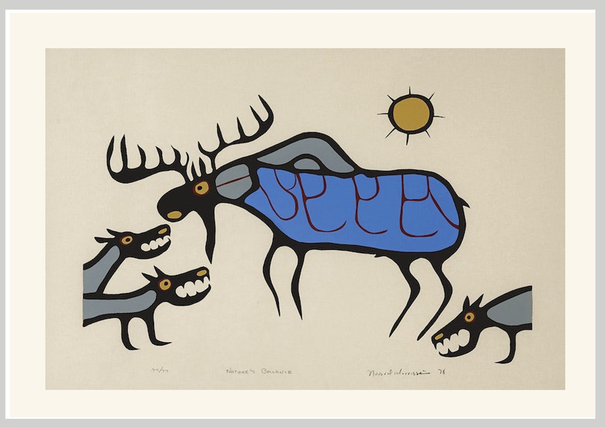 Norval Morrisseau | Nature’s Balance (1978) | MutualArt