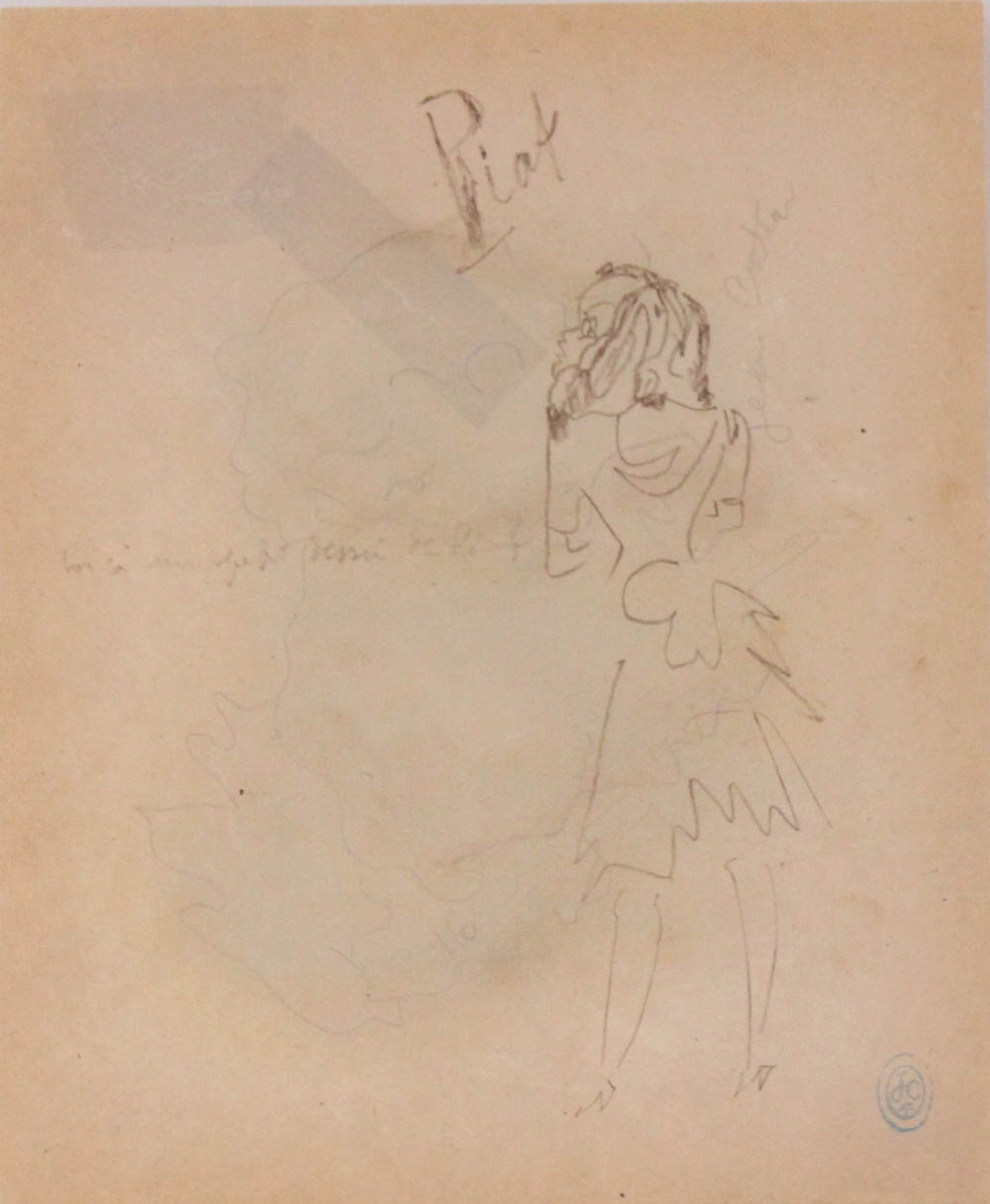 Jean Cocteau | Drawing of Edith Piaf | MutualArt