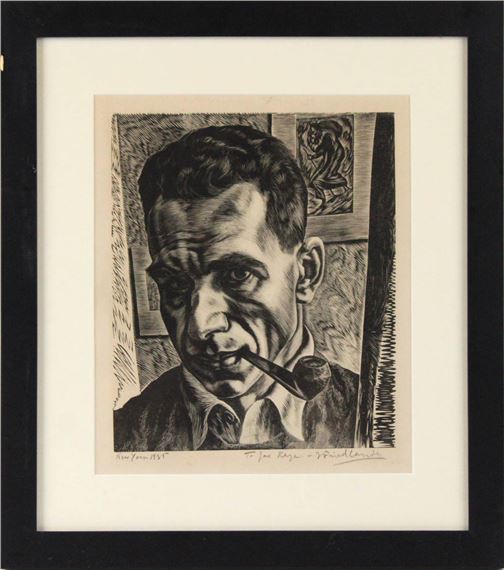 Isac Friedlander | SELF-PORTRAIT NO. 4 (1939) | MutualArt