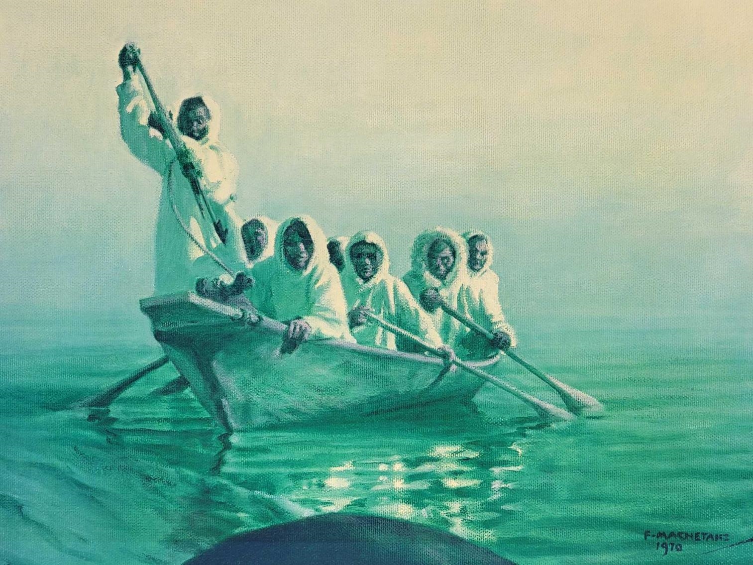 Fred Machetanz | Harpooner's Moment | MutualArt