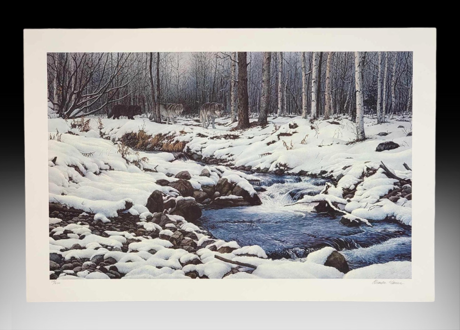 Charles Gause | Winter Wolf Pack | MutualArt