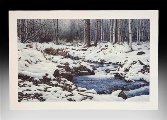 Charles Gause | Winter Wolf Pack | MutualArt