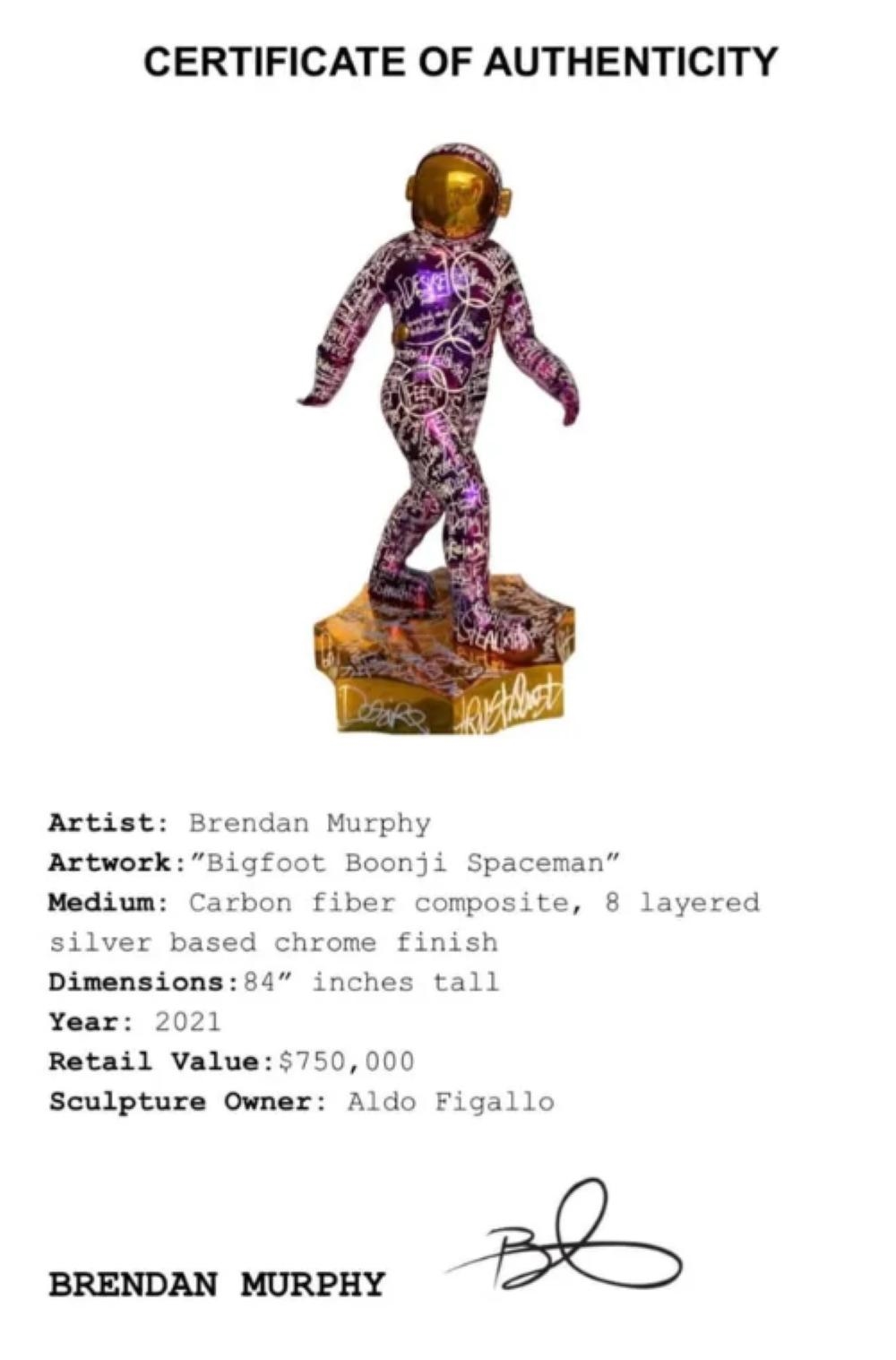 Brendan Murphy | LIFE SIZE Brendan Murphy Spaceman Retail $750 (Circa ...