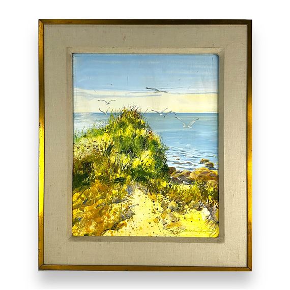 Malcolm Thompson | Malcolm Thompson (USA 1916-2016) Coastal Oil/Board ...