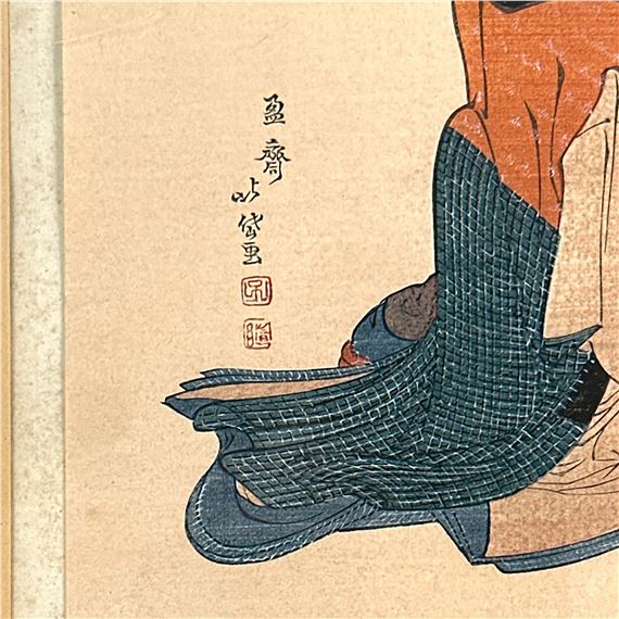 Katsushika Hokusai | Katsushika Hokusai 1960-1849) Beauty & Samisen ...