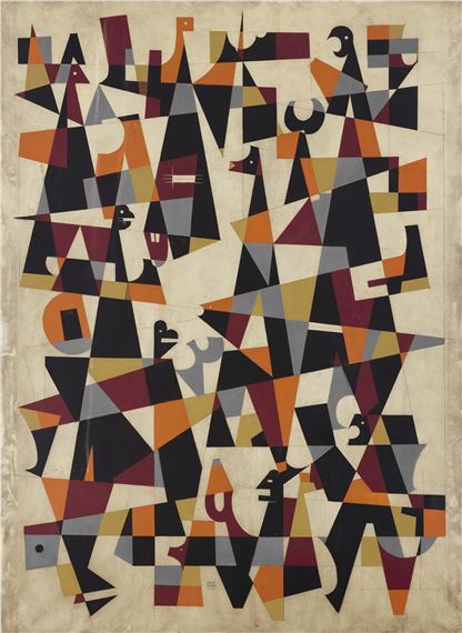 Carlos Mérida | Canto al Maya (1956) | MutualArt