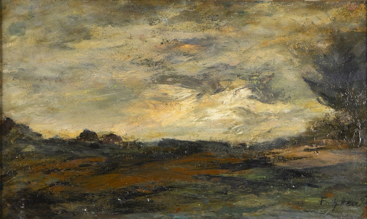 Fritz Heider | Landschaft in stürmischer Stimmung | MutualArt
