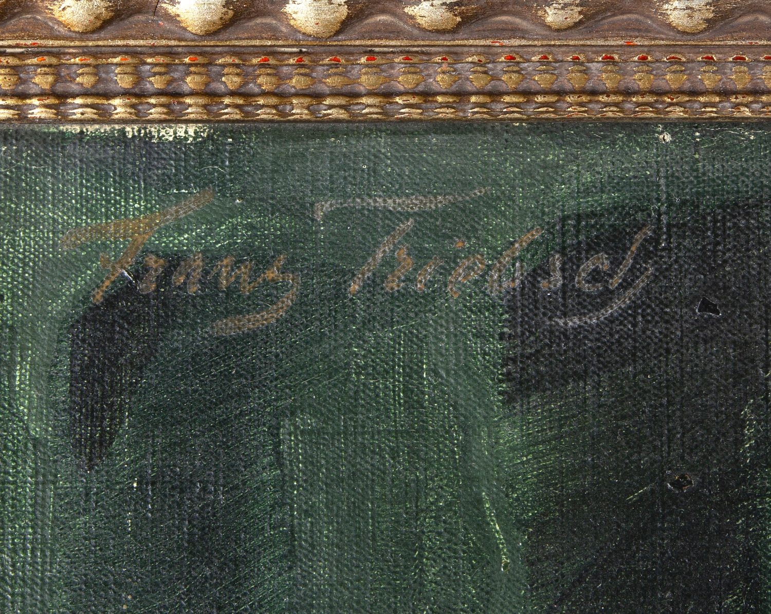 Franz Triebsch | Stillleben mit Porzellanvase, Astern und Perlenkette ...