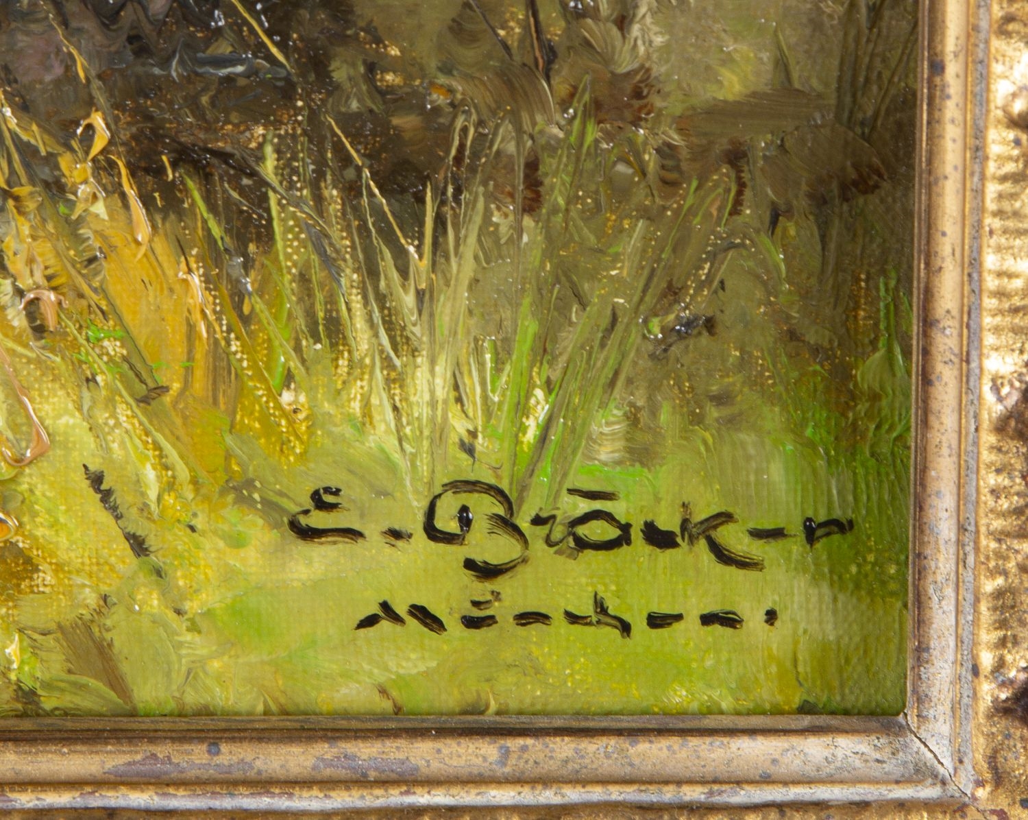 Ernst Brocker | Waldsee im Hintergrund mit Bergen | MutualArt