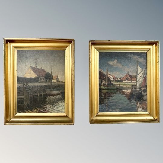 Peter Moller | Fishing boats (1917) | MutualArt