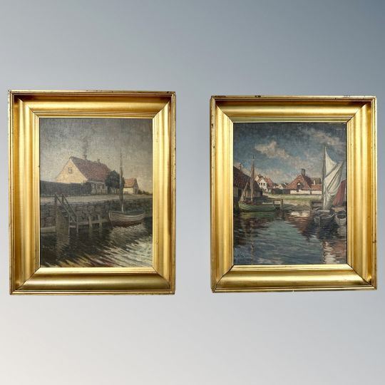 Peter Moller | Fishing boats (1917) | MutualArt