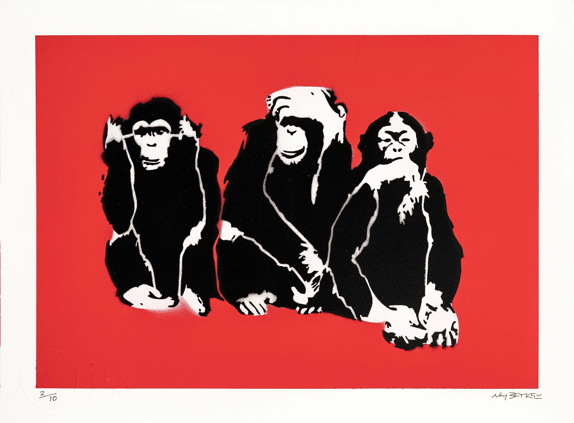 Three Wise Monkeys Art