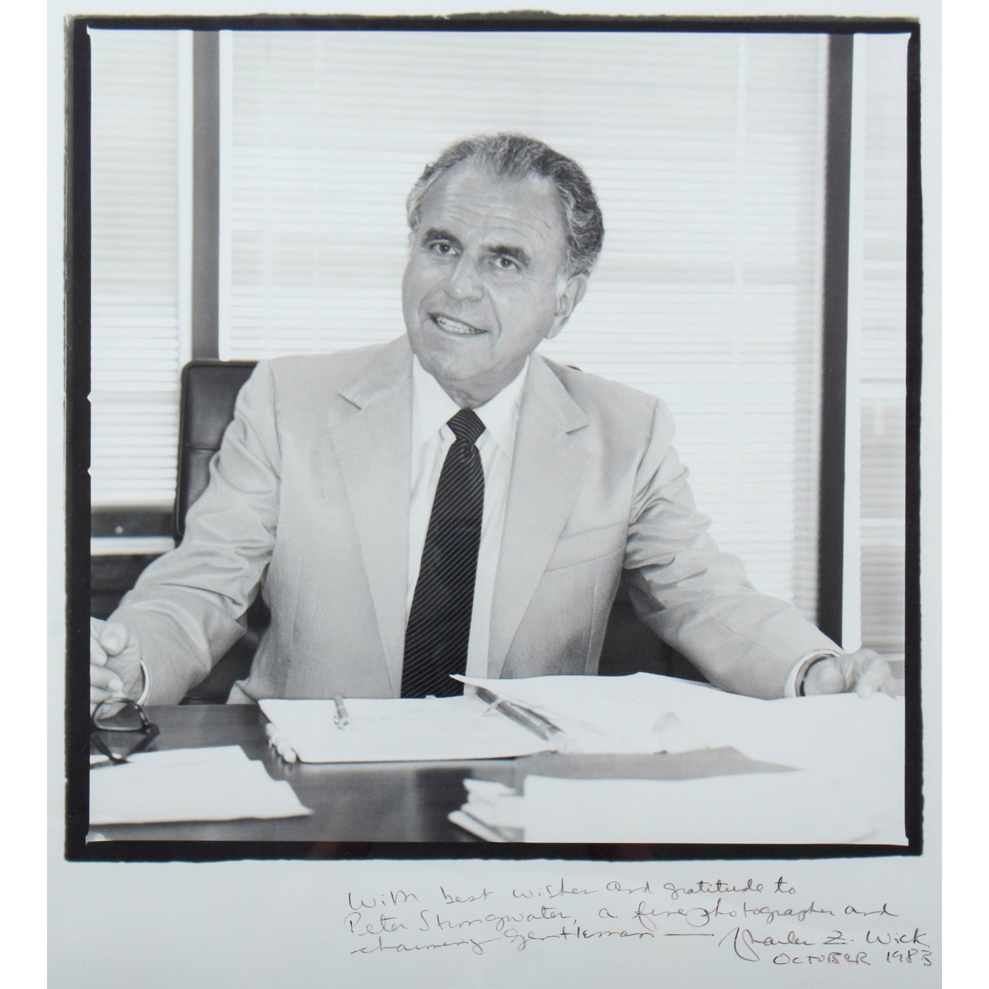 Peter Strongwater | Former director of the USIA, Charles Z Wick (1983 ...