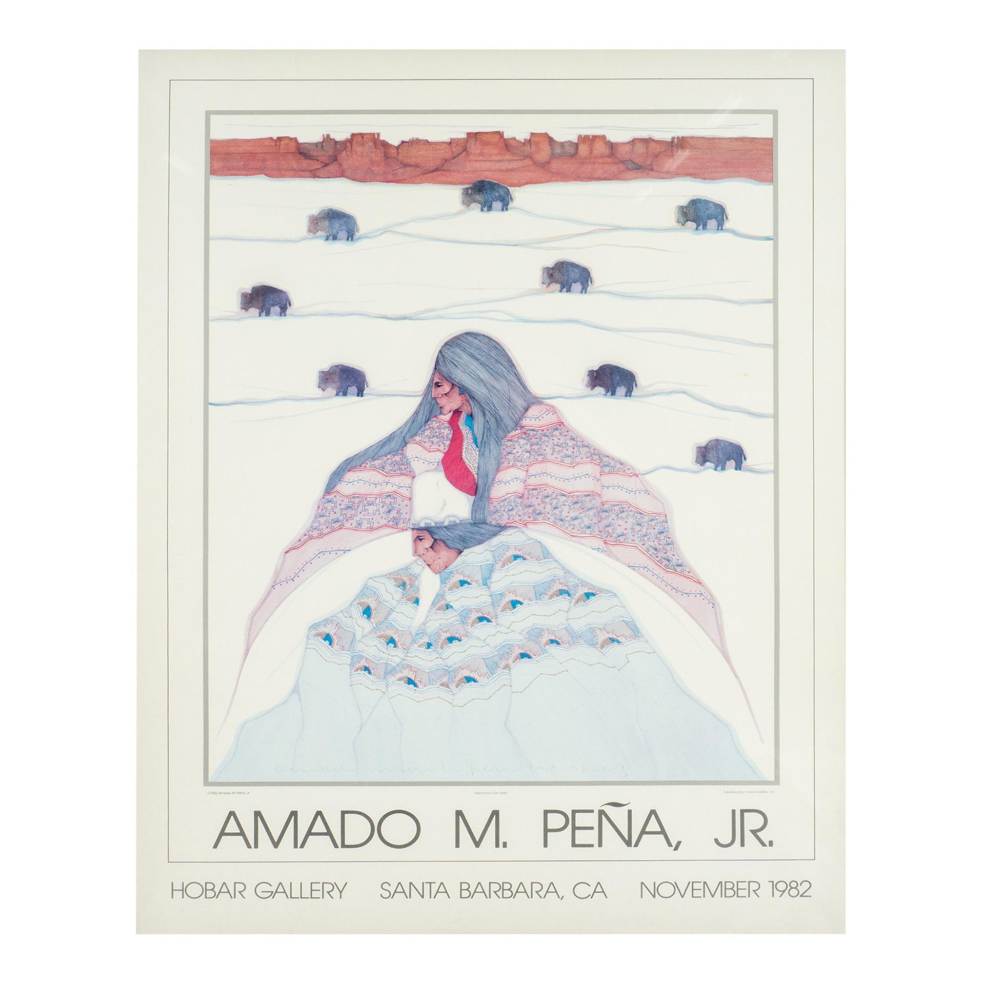 Amado Maurilio‏ Peña‏ | A scene of Native American brothers in a winter ...