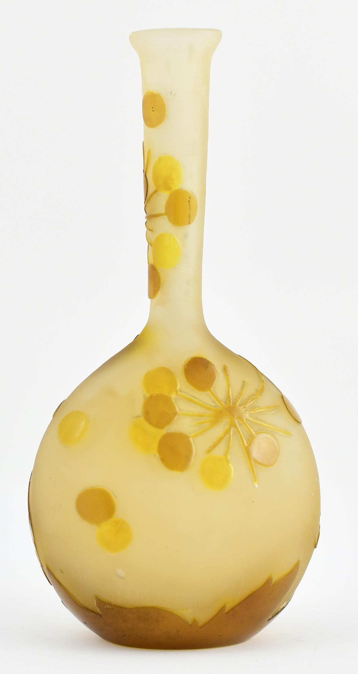 Emile Gallé | Berries Banjo-Form Vase (Circa 1900) | MutualArt