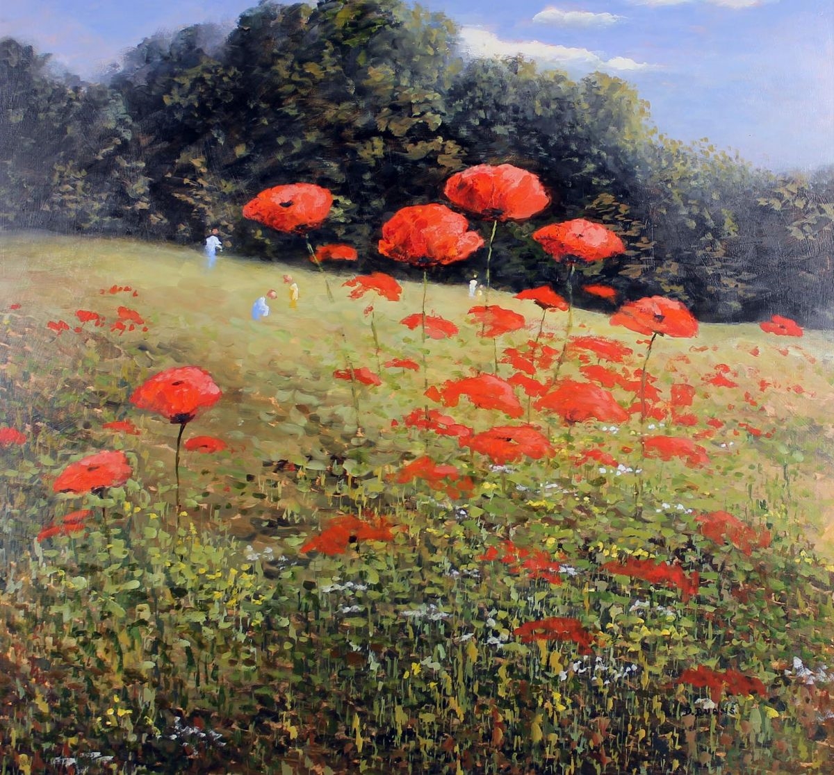 Deirdre Burns | Poppies | MutualArt