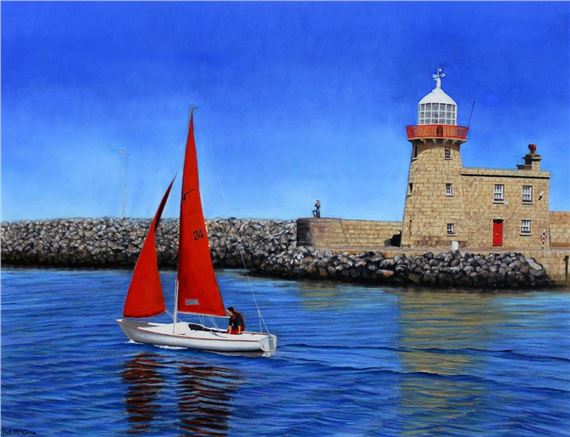 Patrick McCann | A View to a Pier II Howth | MutualArt
