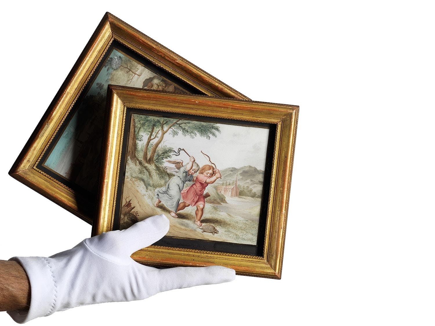 Otto Van Veen | PAAR EMBLEMATISCHE GOUACHEN | MutualArt