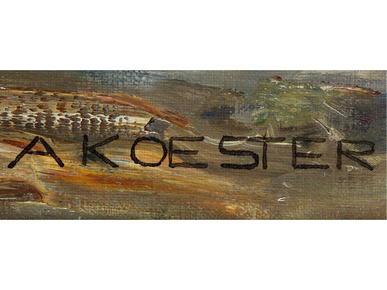 Alexander Max Koester | KANAL MIT DREI ENTEN (1864) | MutualArt