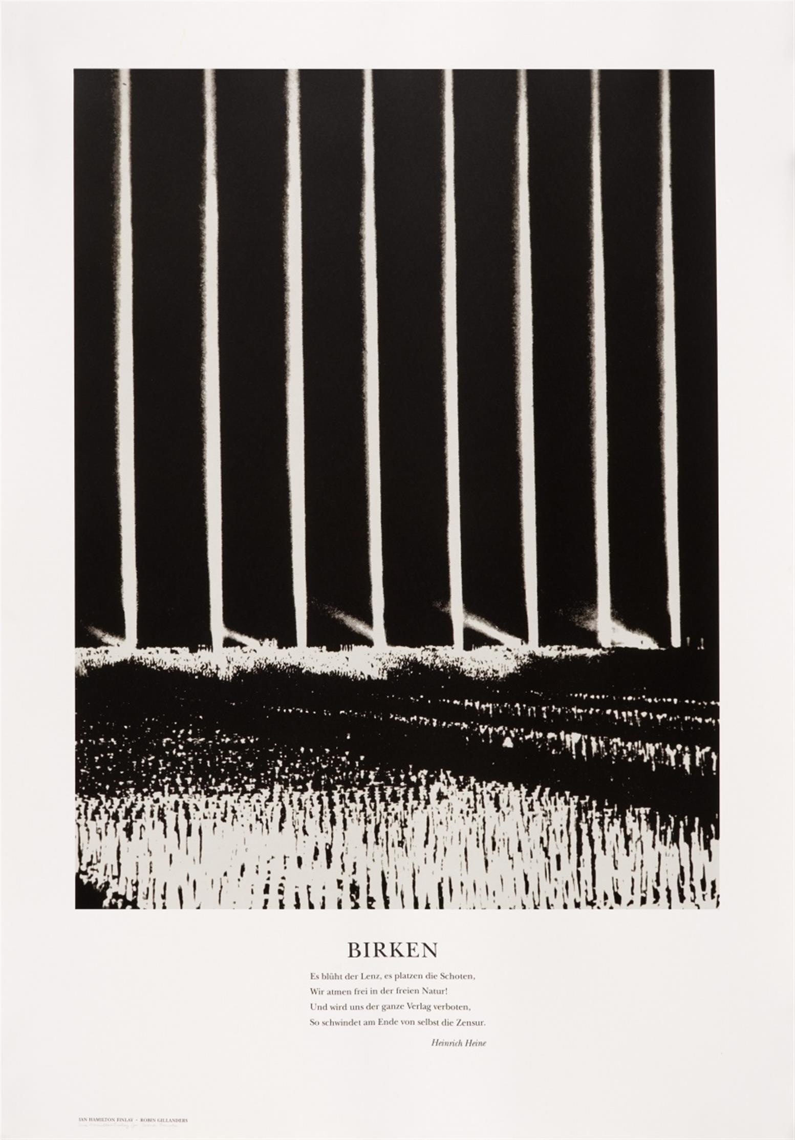 Ian Hamilton Finlay | BIRKEN (1997) | MutualArt