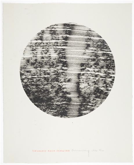 Richard Long | ICELANDIG ROCK DRAWING (1995) | MutualArt