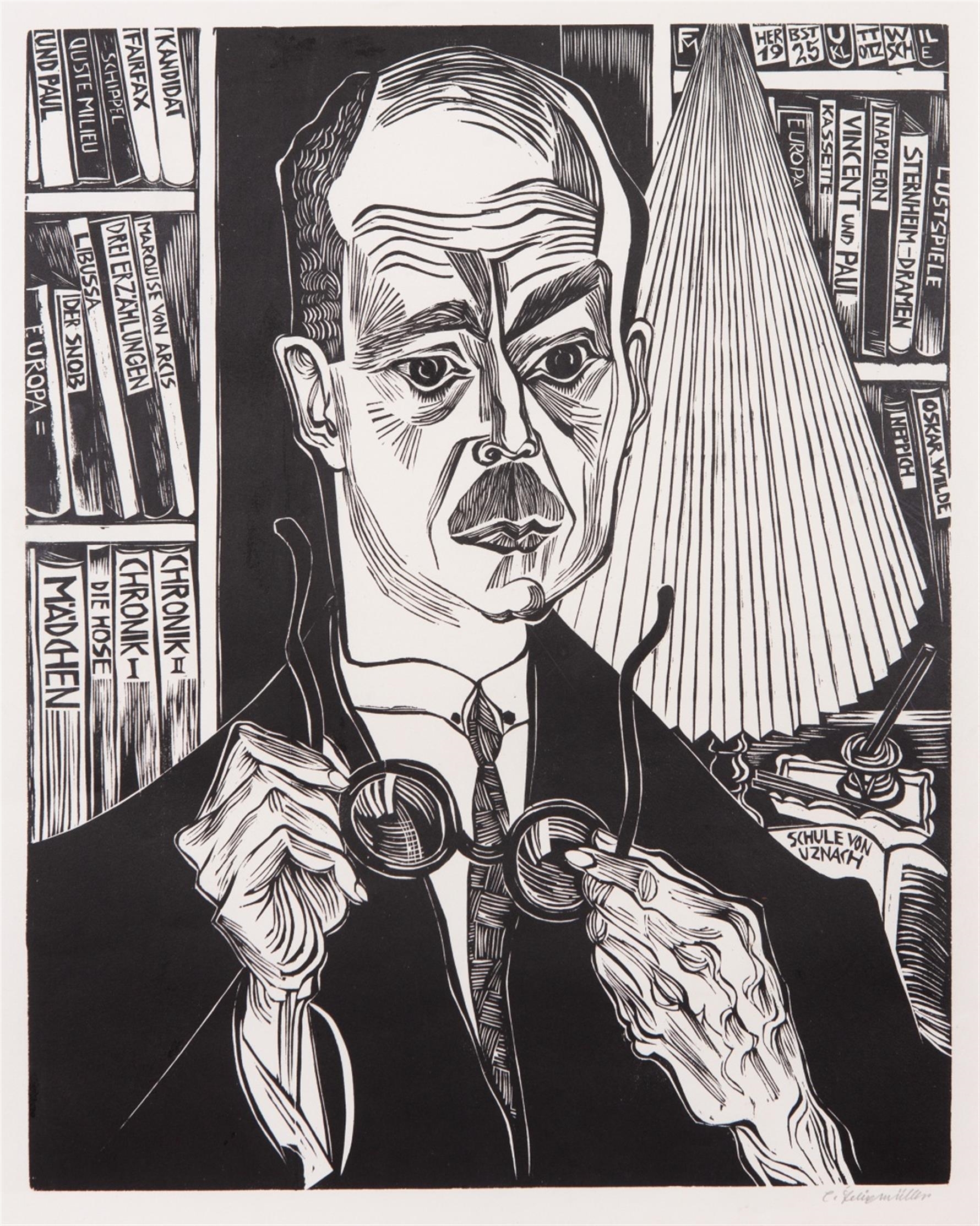 Conrad Felixmüller | BILDNIS CARL STERNHEIM; DER SCHRIFTSTELLER ...