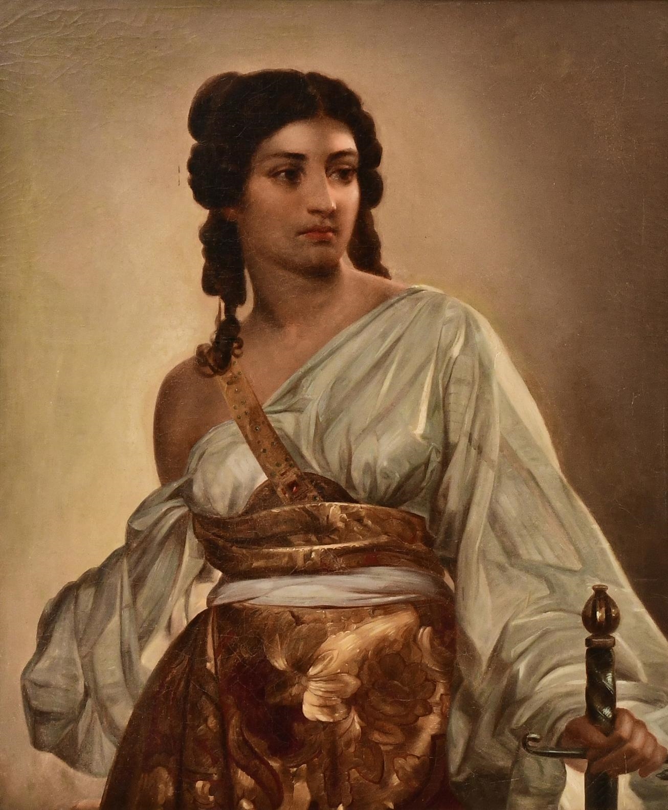 August Riedel | Bathing Roman woman | MutualArt