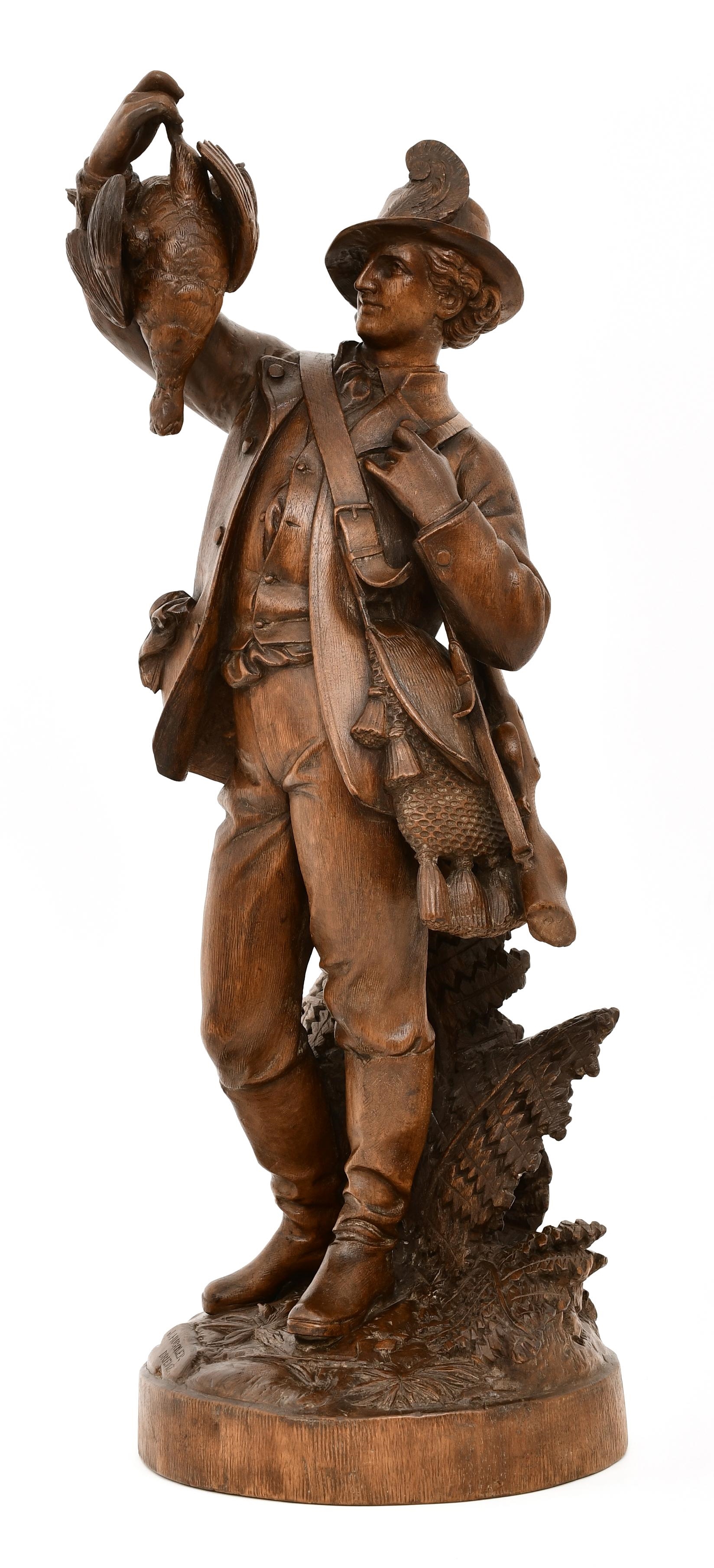 Johann Huggler | Wood Figure (Late 19th Century) | MutualArt