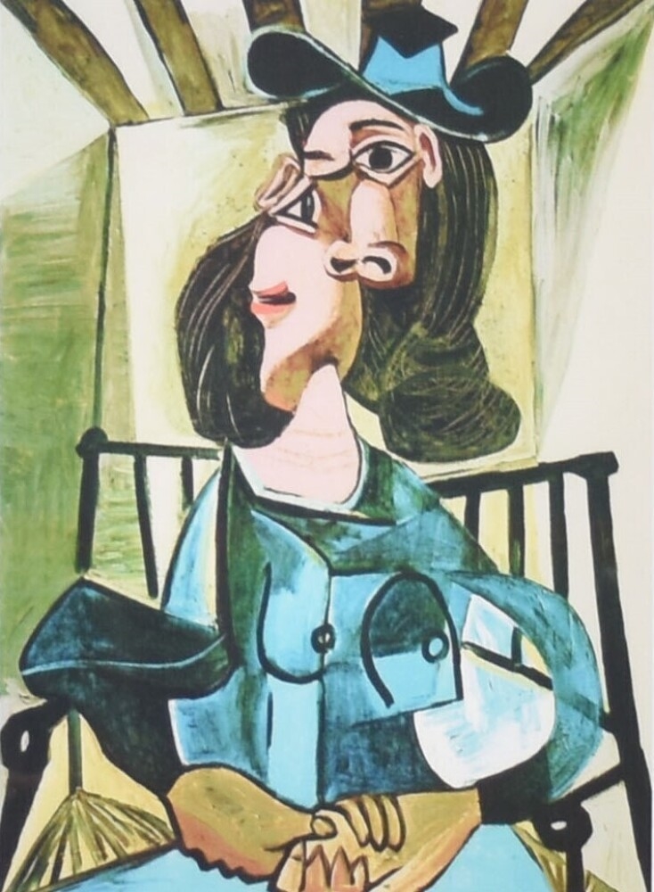 Pablo Picasso | Seated Woman with Hat | MutualArt